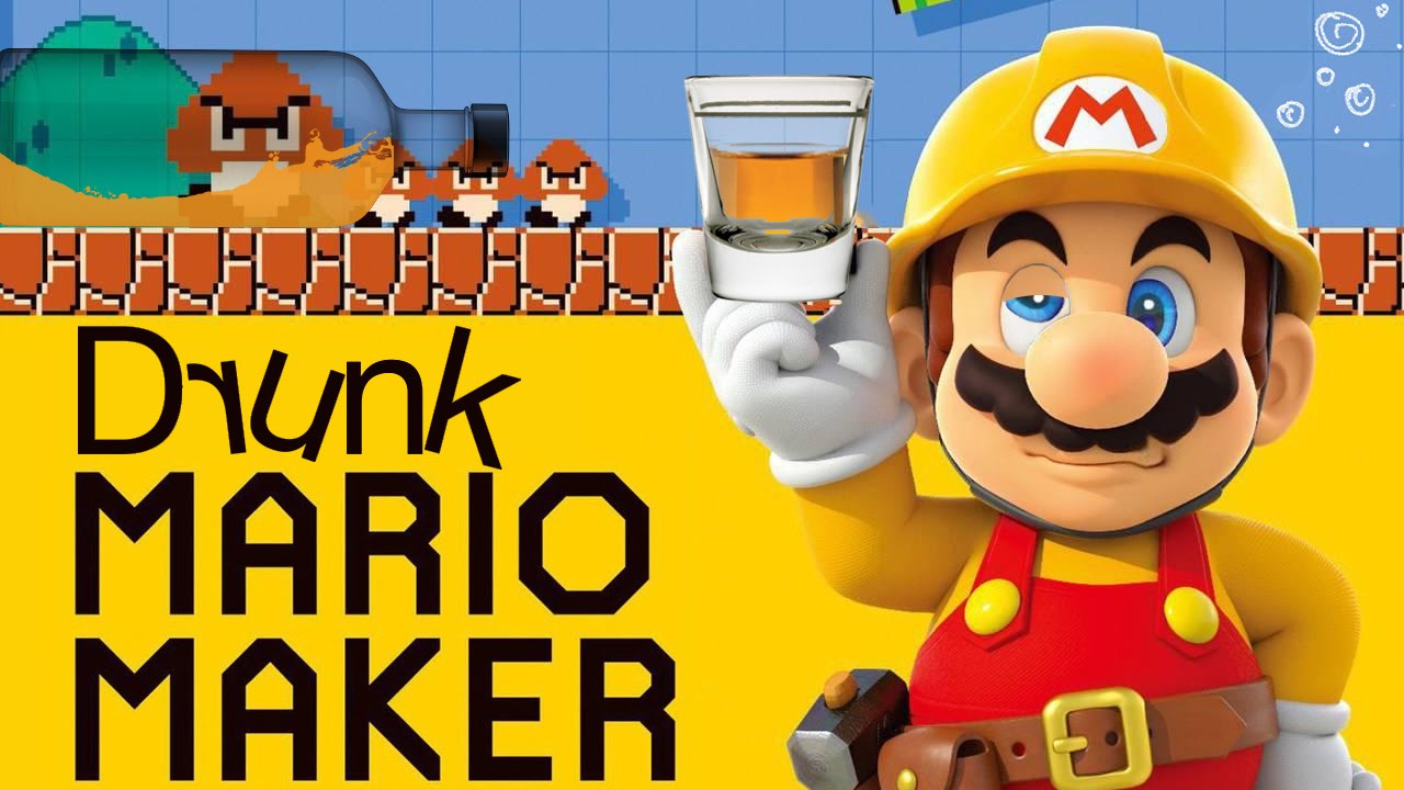 DRUNK MARIO MAKER - Super Mario Maker Gameplay - YouTube
