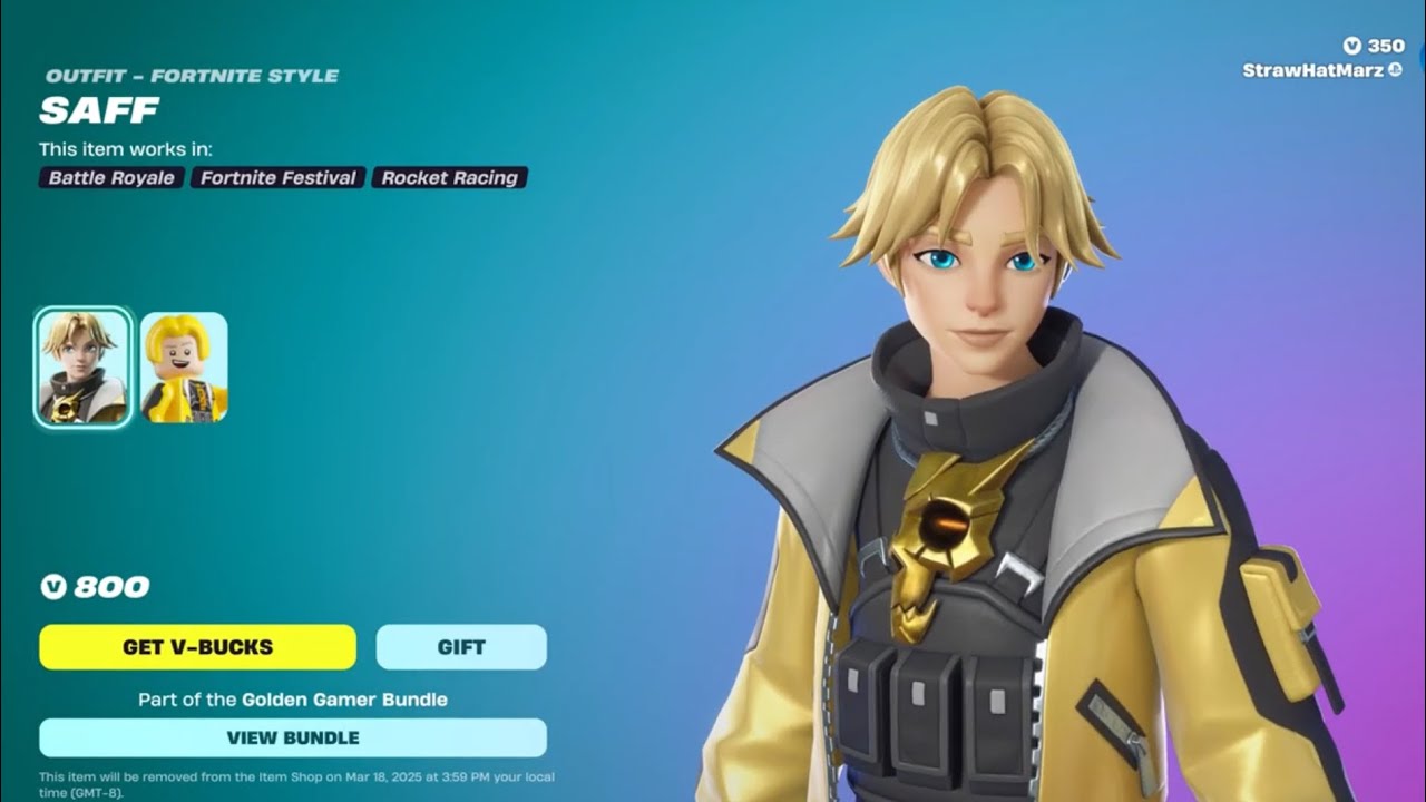 SAFF THE NEW FORTNITE SKIN! [March 15 2025] Fortnite Item Shop - YouTube