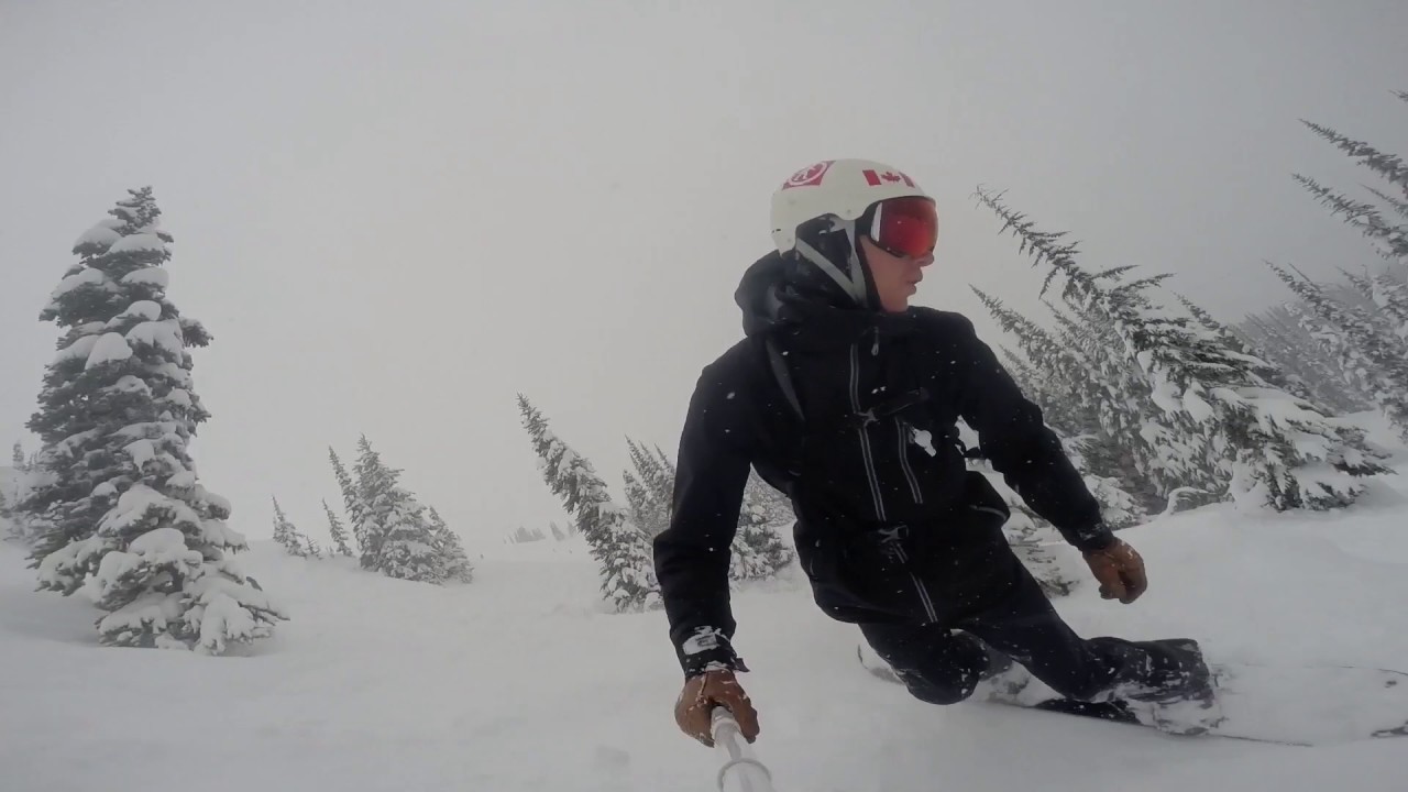 Powder Day Snowboarding On Whistler Mountain. Winter 2016/2017 - YouTube