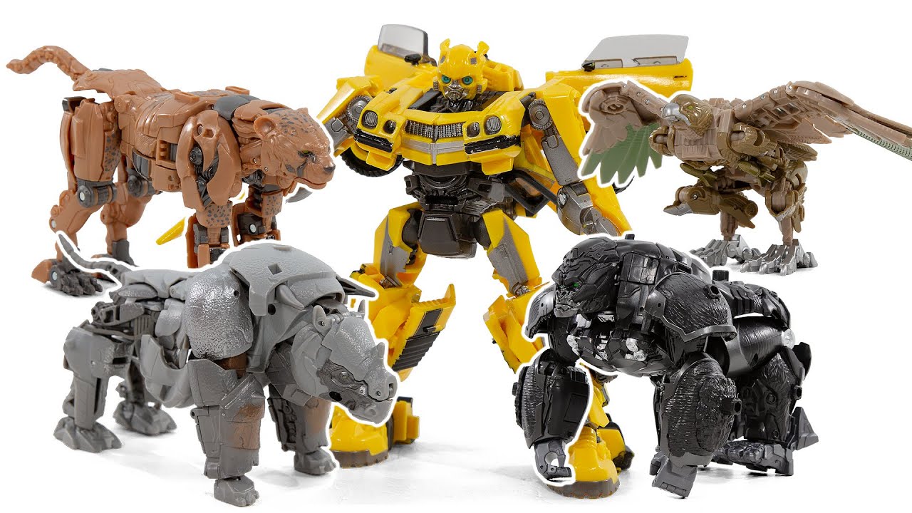 Transformers Rise of the Beasts Bumblebee Optimus Primal Rhinox Airazor ...