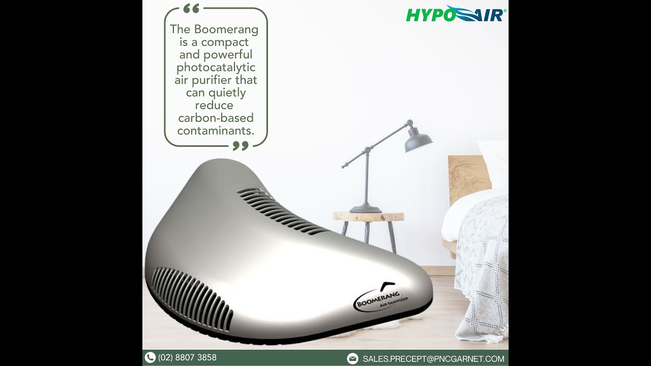 HypoAir Boomerang Air Sanitizer 220sqm YouTube
