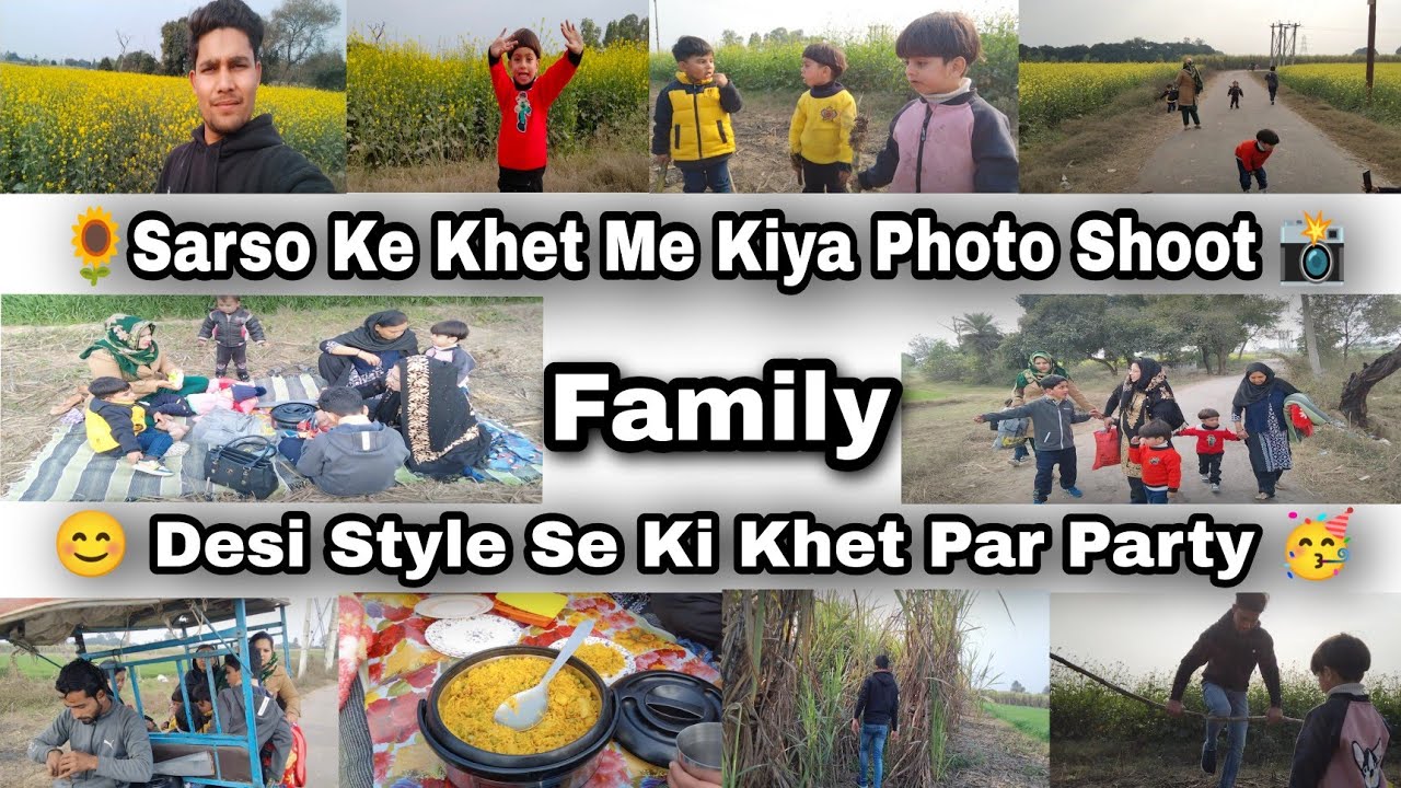 Thand Ke Mausam Me Gaye Khet Pe Party Karne | Gaon Me Desi Style Se Ki ...