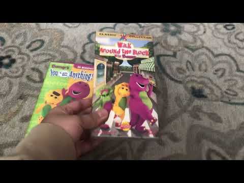 Barney’s You Can Be Anything! 2002 VHS Plus Walk Around the Block with Barney 1999 VHS