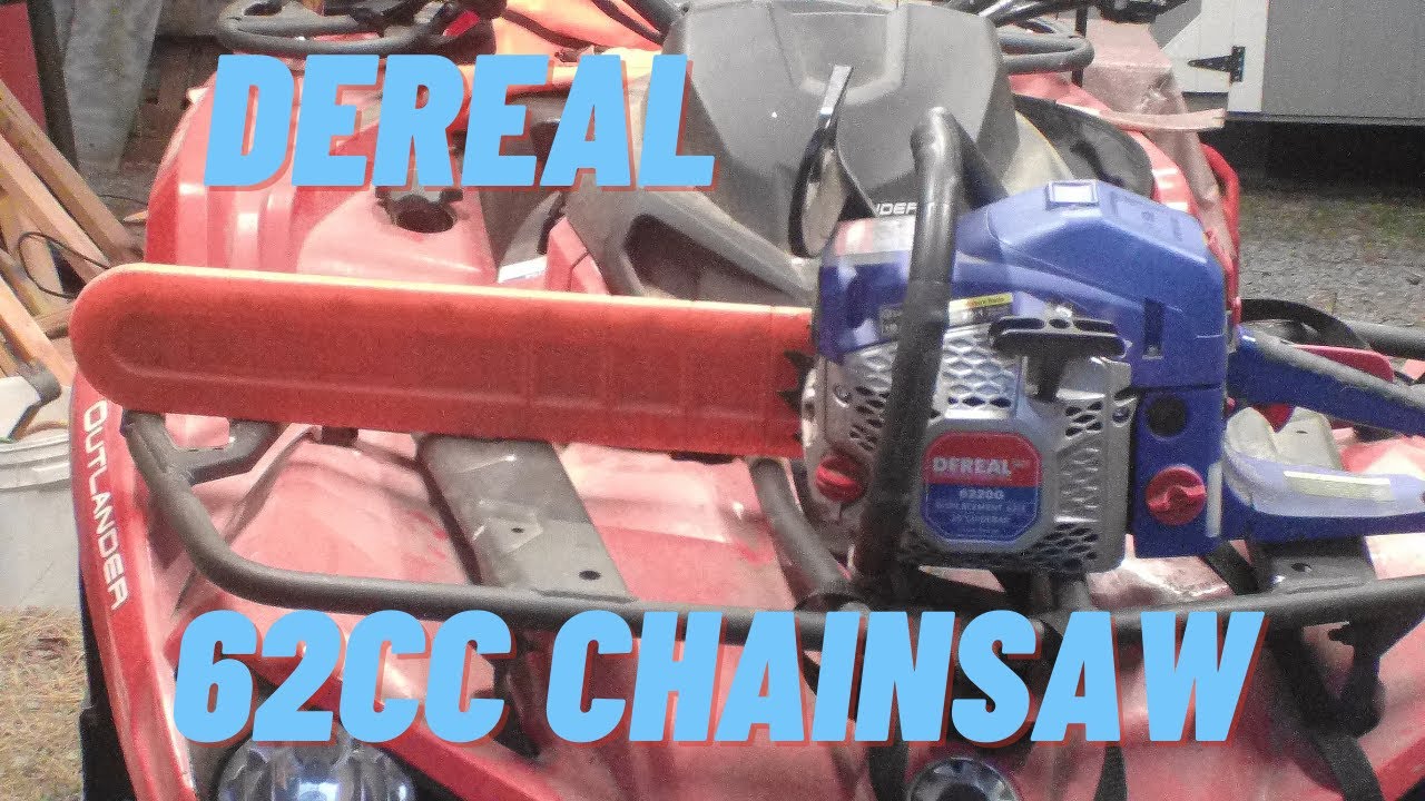 Dereal 62cc Gas Powered saw - YouTube
