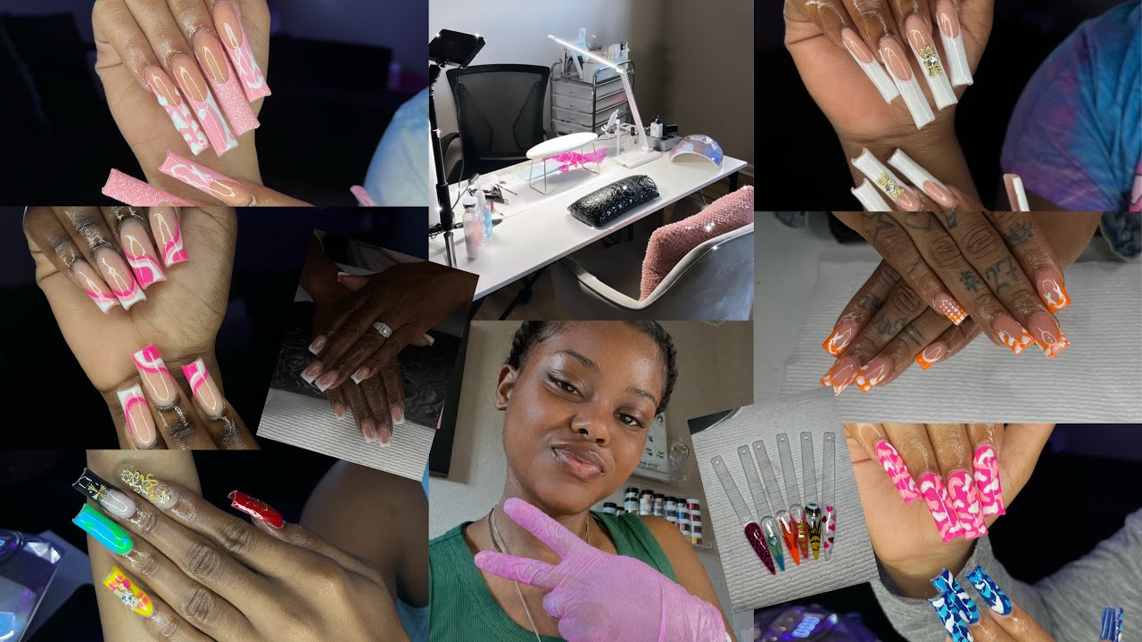 Day’s in a life of a nail tech *back to back clients * - YouTube