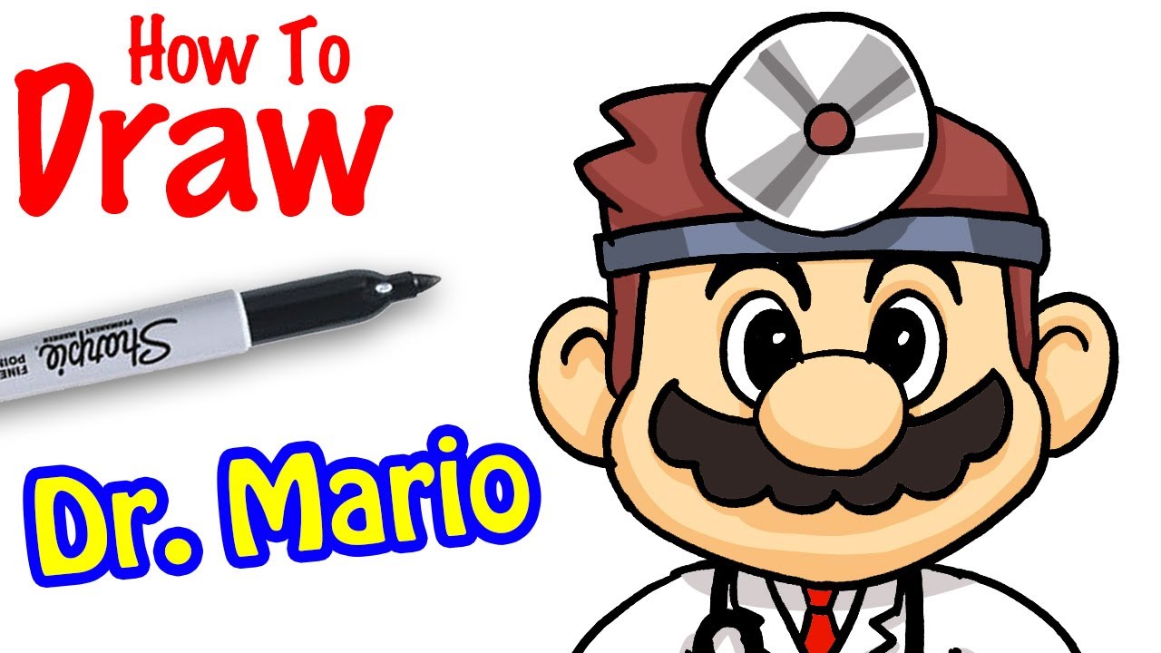 How to Draw Dr Mario | Super Mario - YouTube