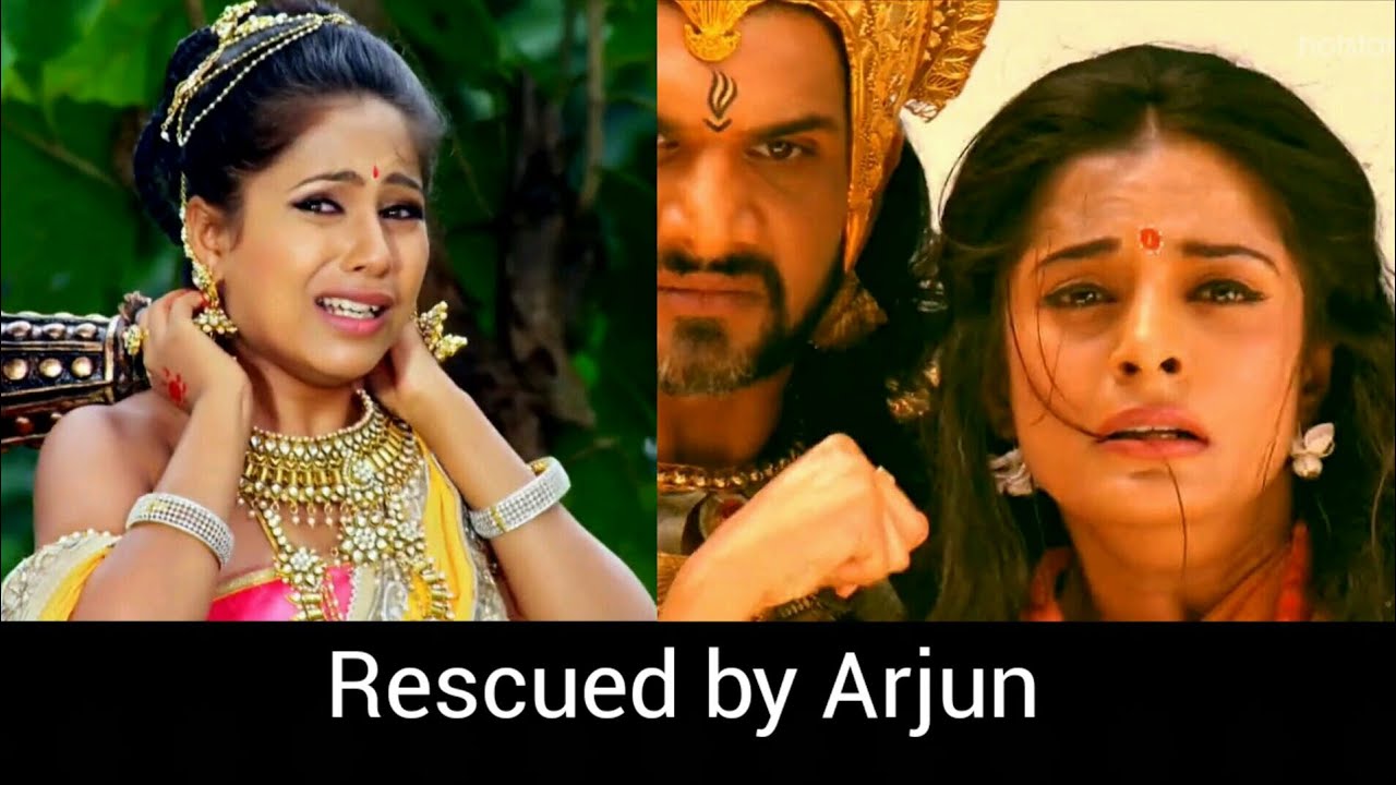 Subhadra Vs Draupadi series|Part7|Arjun saves Subhadra and Draupadi ...