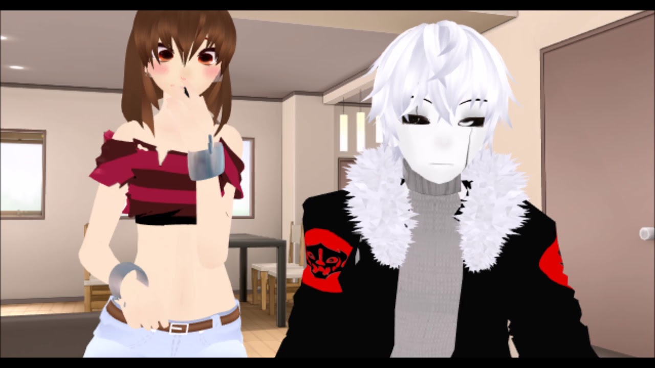 [mmd x undertale] echotale gaster!sans x frisk pockygame - YouTube