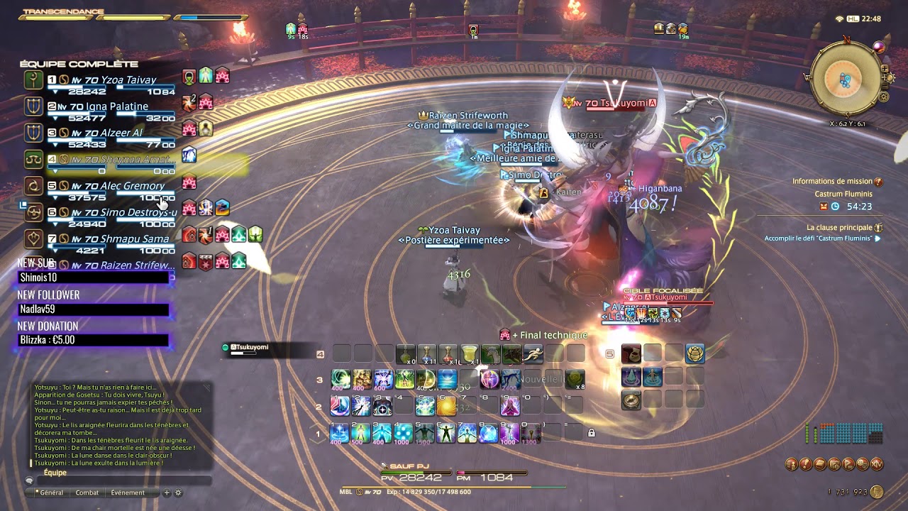 122 bis - FFXIV - Castrum Fluminis - dernier raid de Stormblood - YouTube