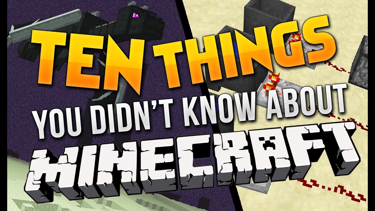 10 Things You Didn't Know About Minecraft - YouTube