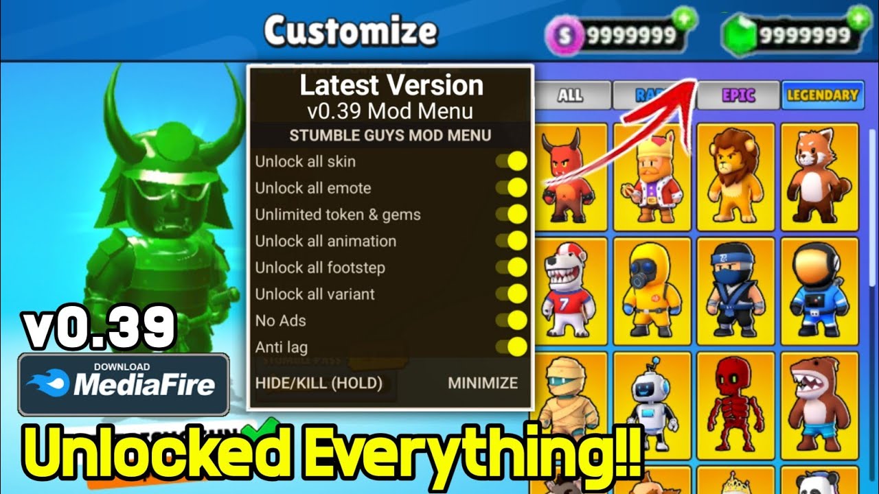 Stumble Guys Mod Menu v0.39 | Unlocked Everything - YouTube