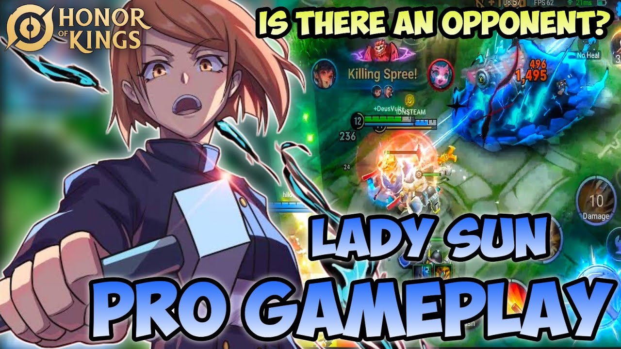 Sure There's an Opponent in Farm Lane - Pro Lady Sun Gameplay Technique ...