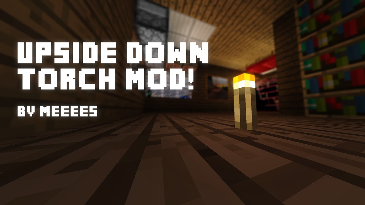 Minecraft Mod: Upside Down Torches! - YouTube