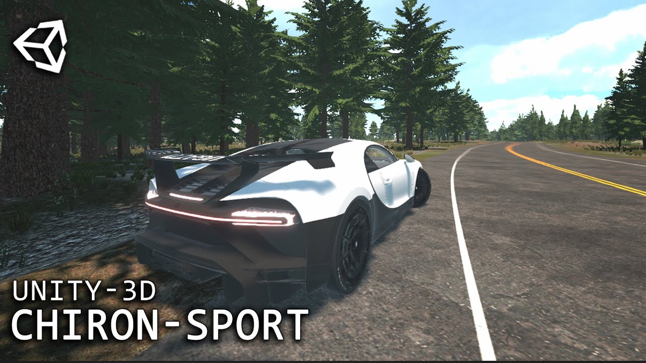 Unity Racing Game Demo - Bugatti Chiron Supersport (Realistic Engine ...