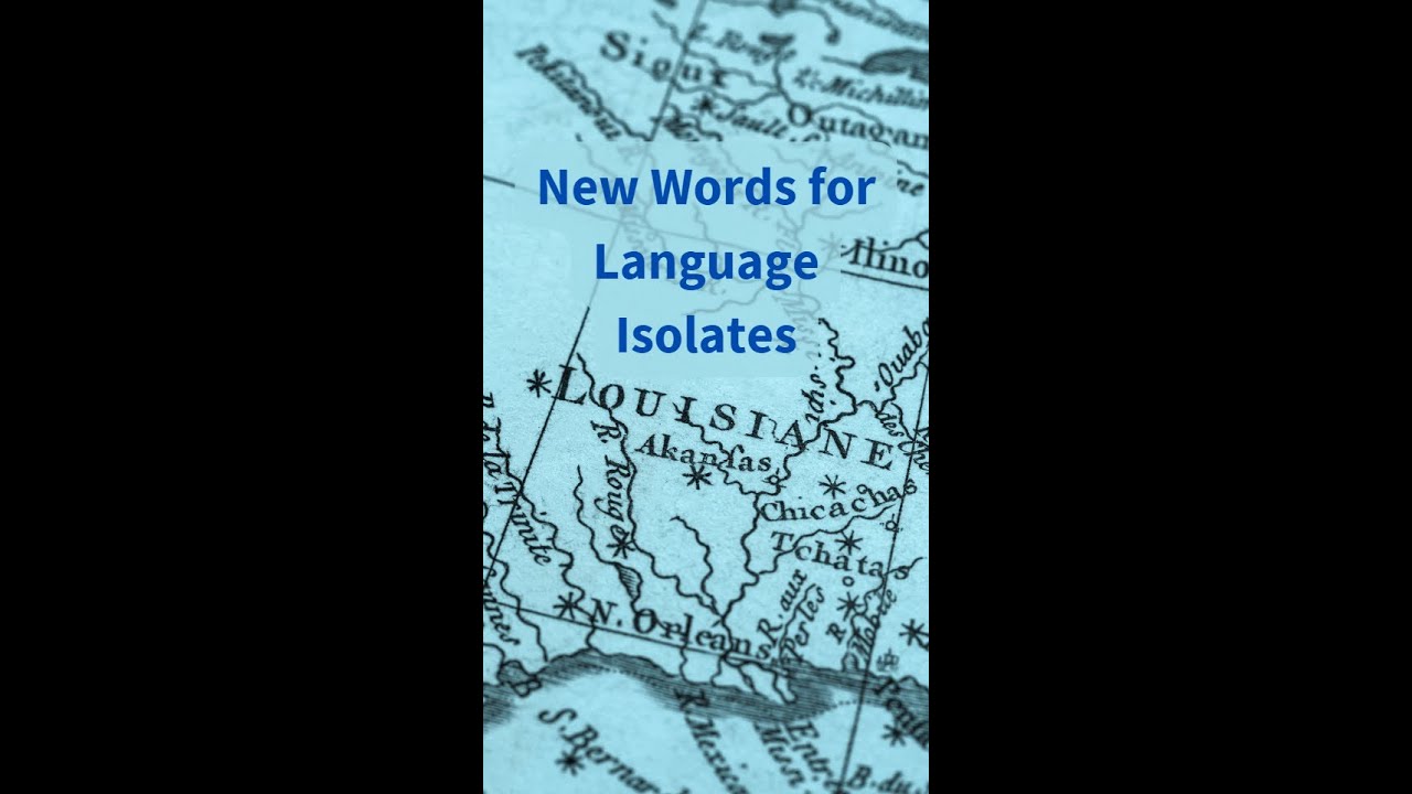 Creating new words for language isolates - YouTube