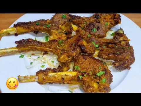 Mutton chaap fry easy and quick recipe | Mutton Chops Fry Recipe - YouTube