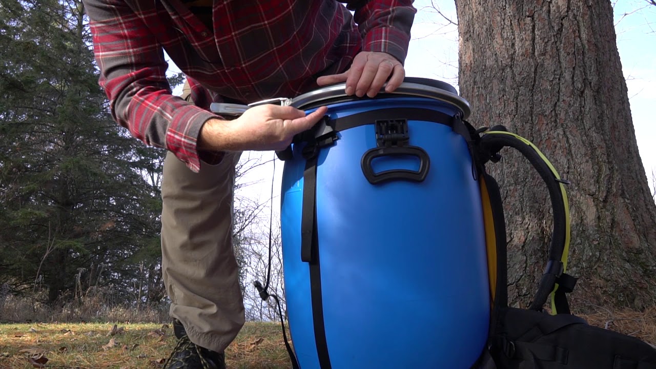 Canoe Barrel Pack - Properly Opening And Closing the Lid - YouTube
