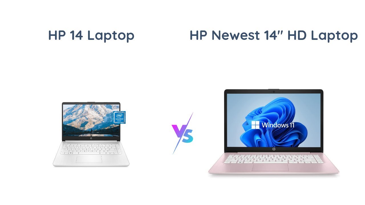HP 14 Laptop vs HP Newest 14" HD Laptop Comparison 🌟 - YouTube