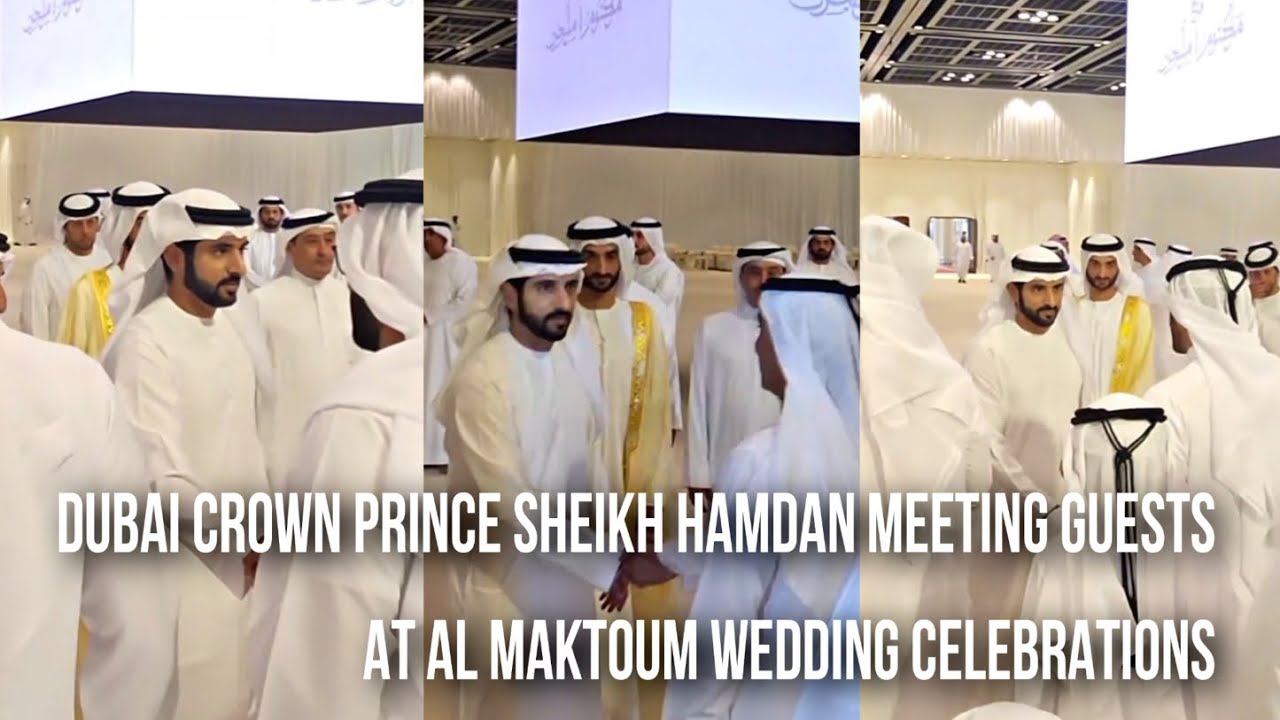 Dubai Crown Prince Sheikh Hamdan Fazza Greets Guests At Al Maktoum ...