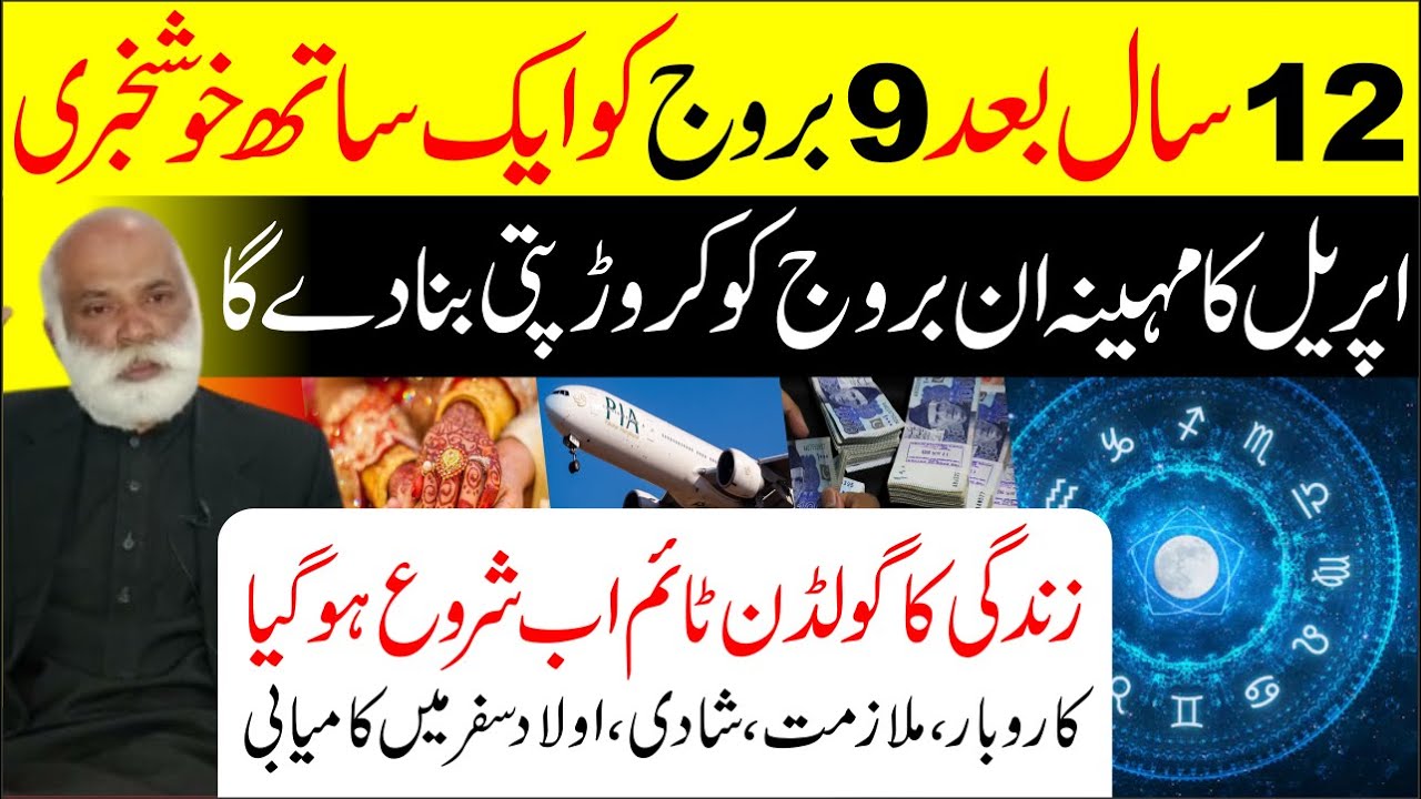 9 Lucky Zodiac Signs going to Rise in APRIL I Zodiac Signs I MA Shahzad ...