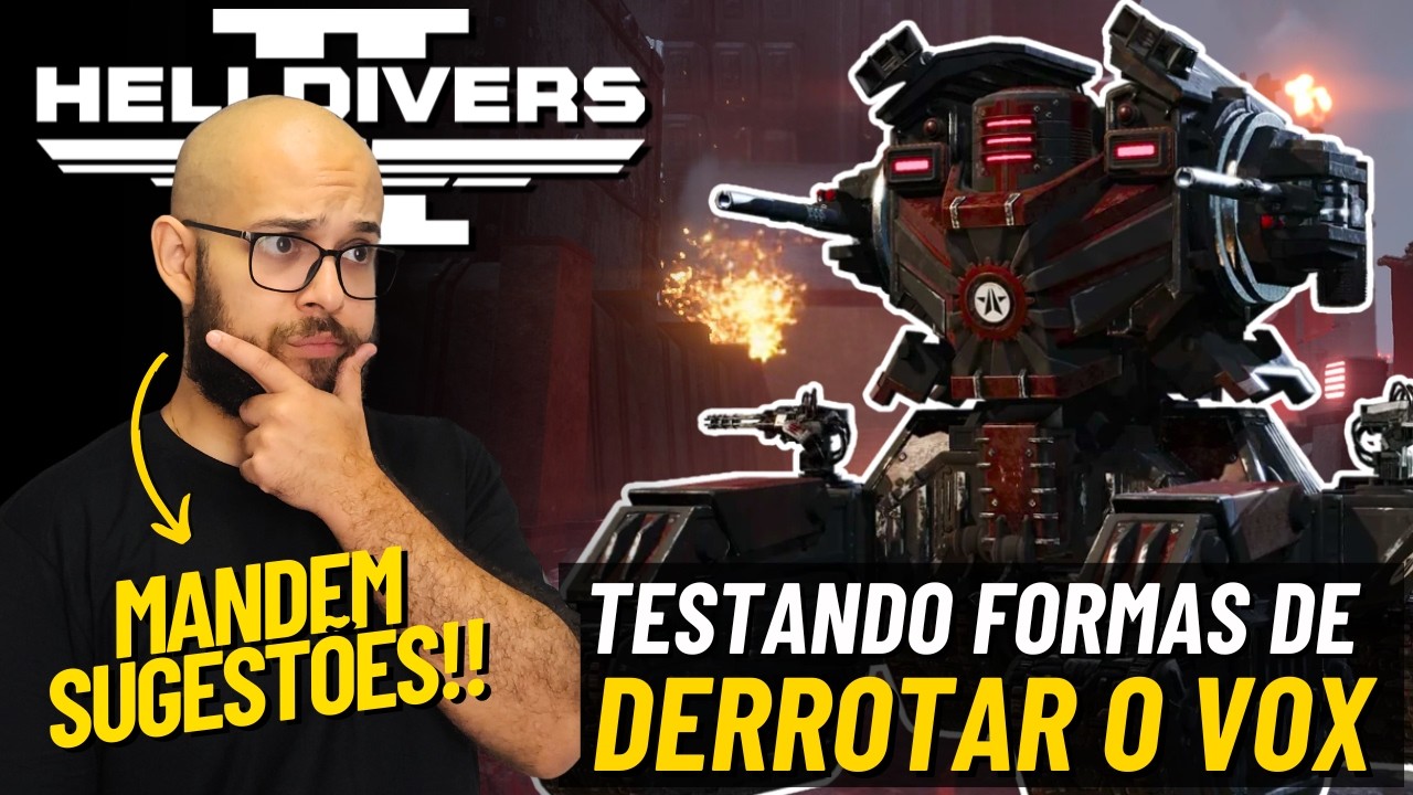 Helldivers 2 Testando mais formas de derrotar o Vox Machina!! Cyberstan ...