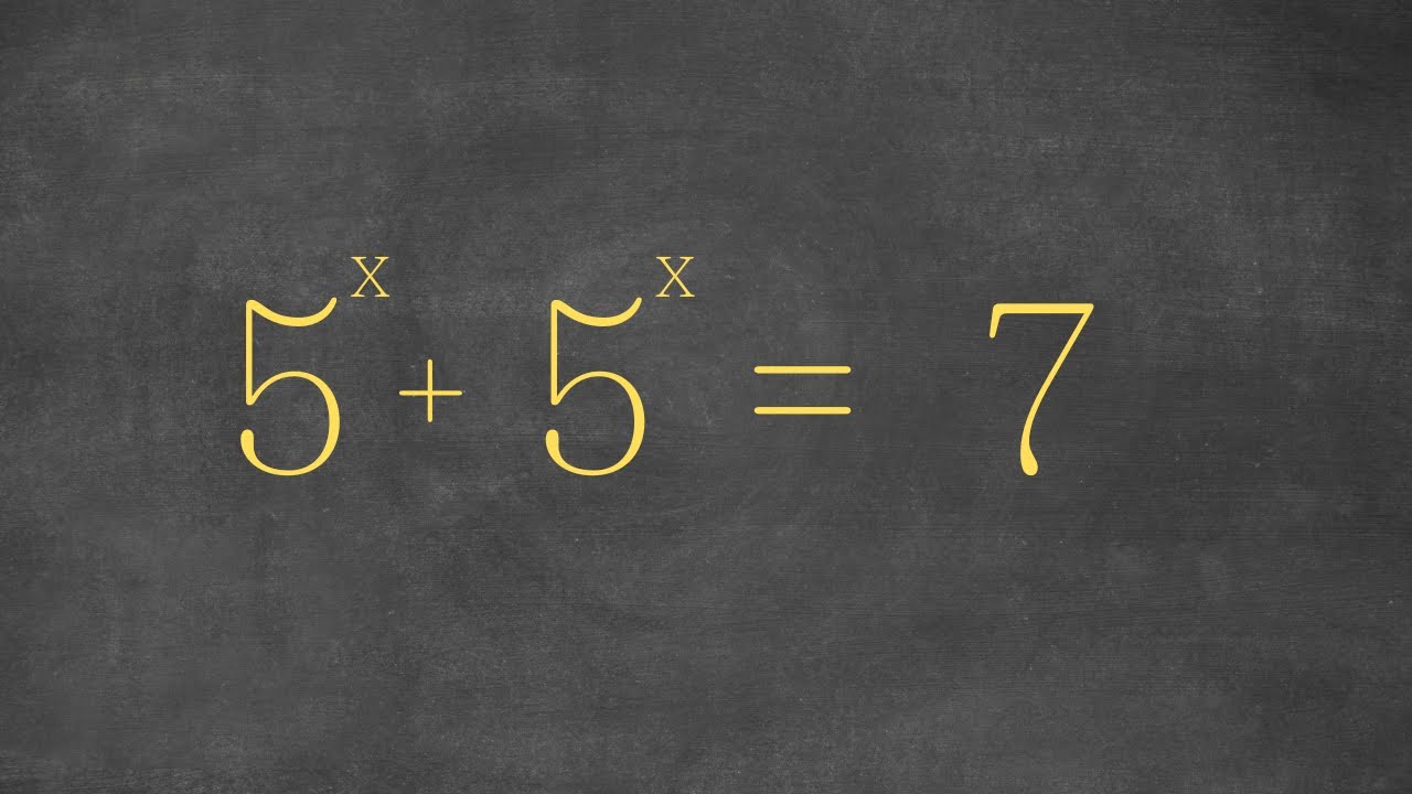 A Simple Problem Thats Not So Simple | A Nice Exponential Equation ...