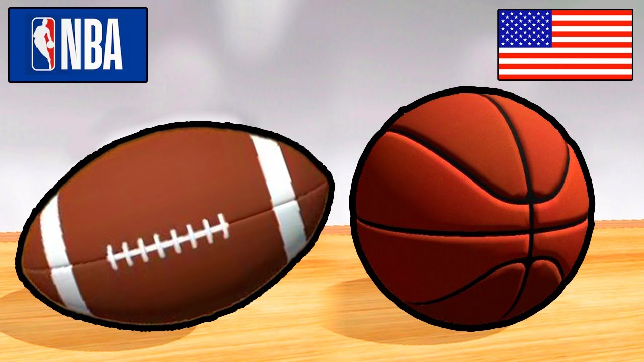 American Football Ball vs. NBA Basketball Ball - Going Ball or Rolling ...