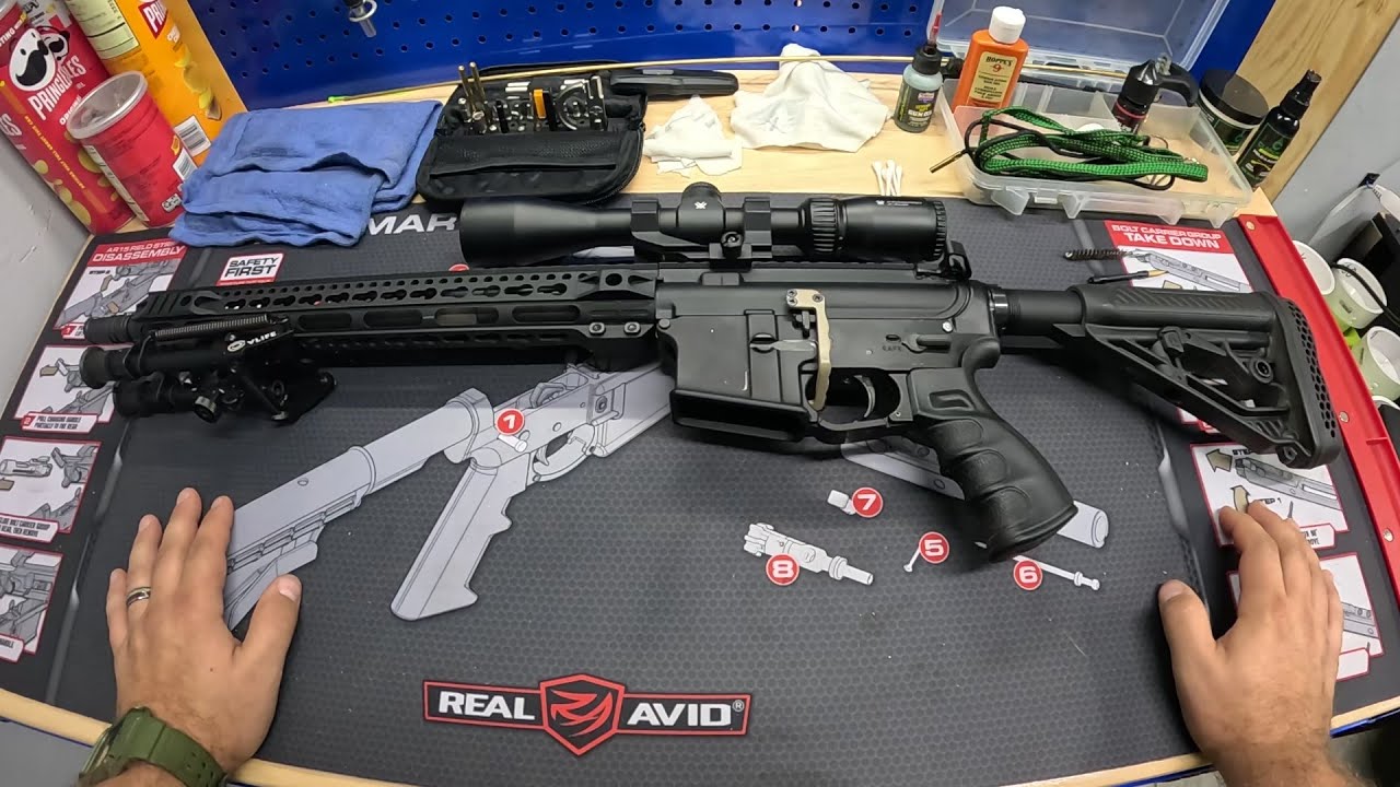 how to field strip and clean and AR rifle - YouTube