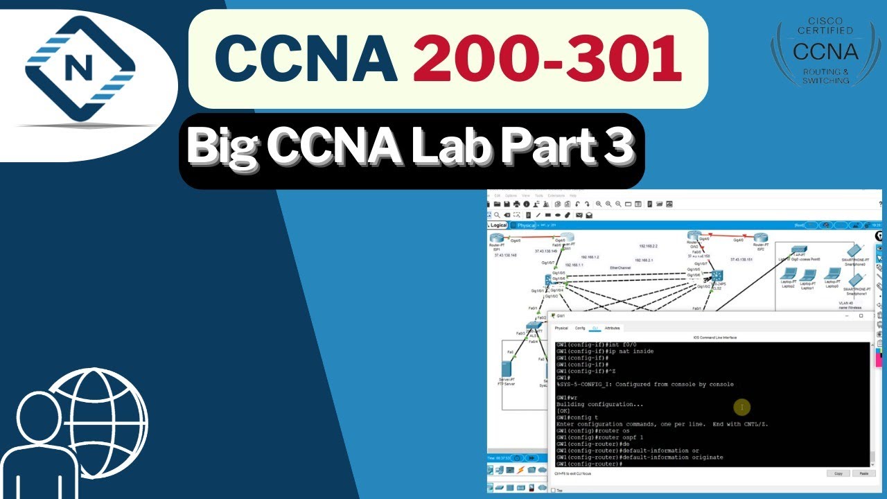Free CCNA (NEW) | Big CCNA Lab Part 3 | Video 102 | CCNA 200-301 ...