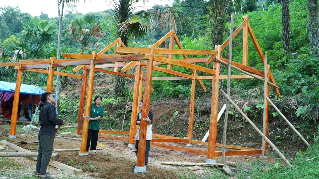 Successfully assembled a super beautiful wooden house | SUNG A PAO HG ...