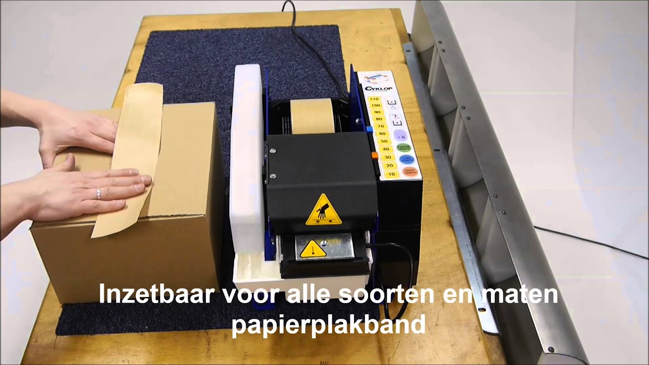 Papierplakband dispenser Lapomatic - Cyklop - YouTube
