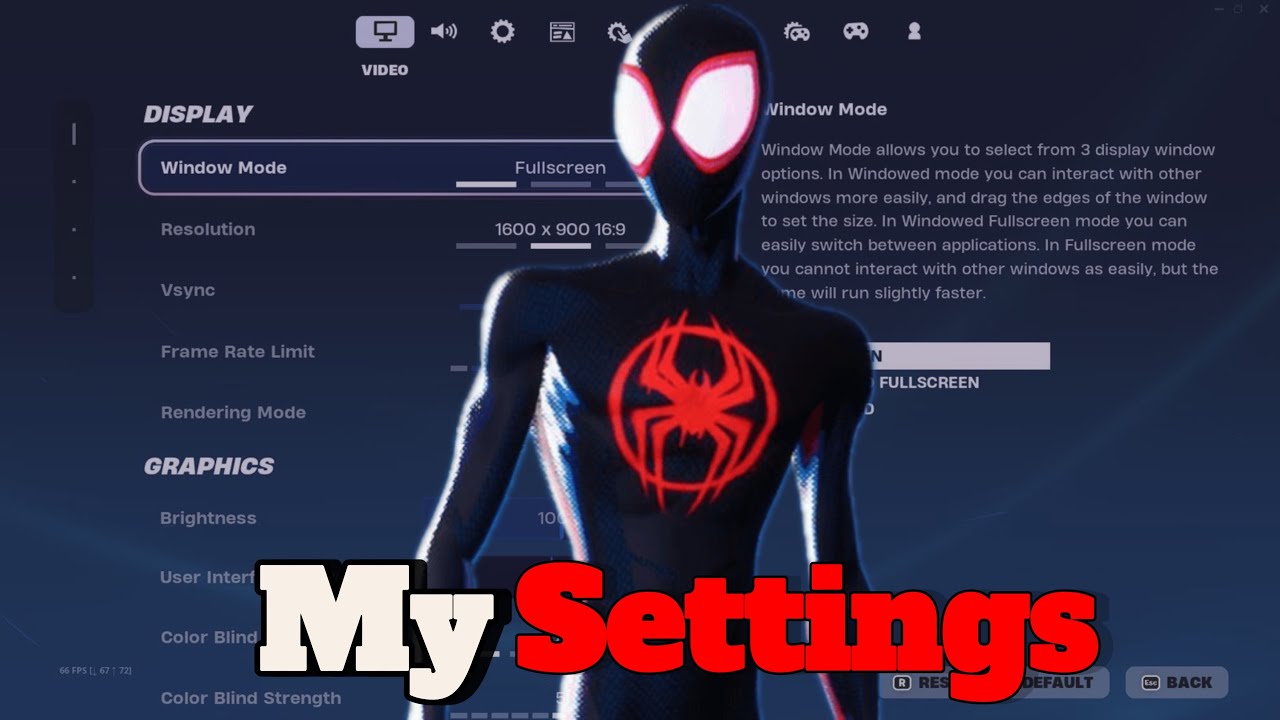 My Fortnite Settings for Chapter 6 *UPDATED* | FrostLaser - YouTube