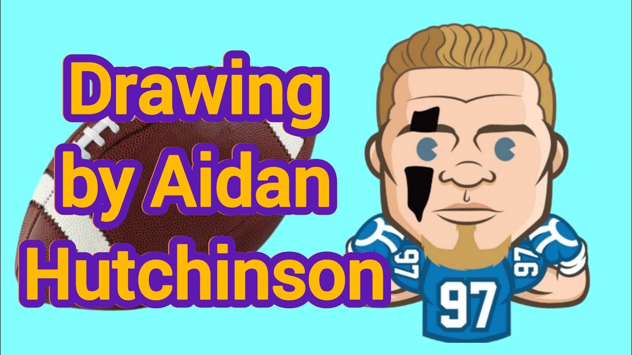 Aidan Hutchinson: Life Painted in Portrait || Aidan Hutchinson drawing ...