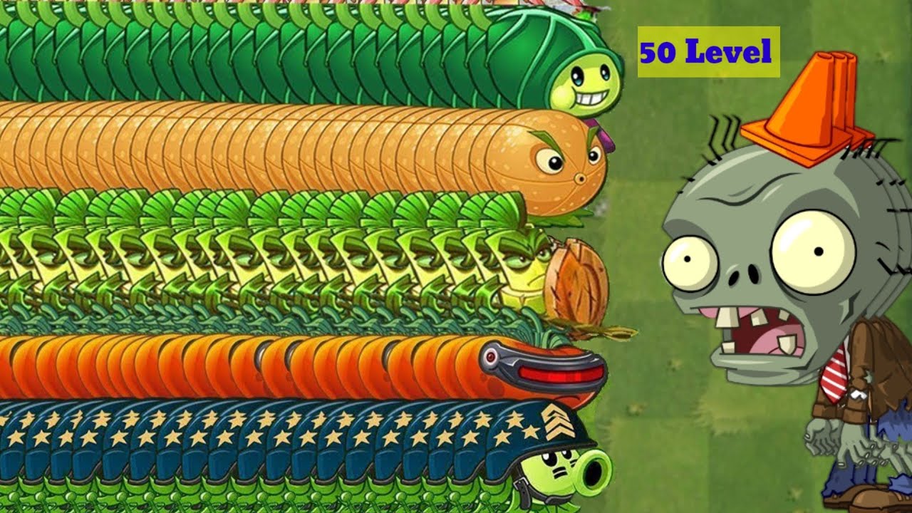 Plants vs zombie 2 50 random plant Max level vs 50 zombie! Pvz2 custom ...