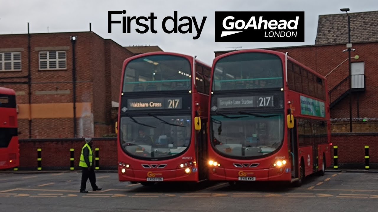 FIRST DAY ROUTE 217 AT GO AHEAD LONDON | First Day Observations - YouTube