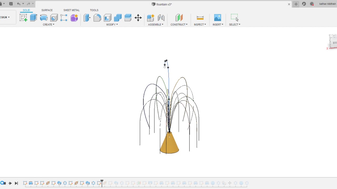 Fire Fountain || Fusion 360 Diwali Challenge 2019 - YouTube
