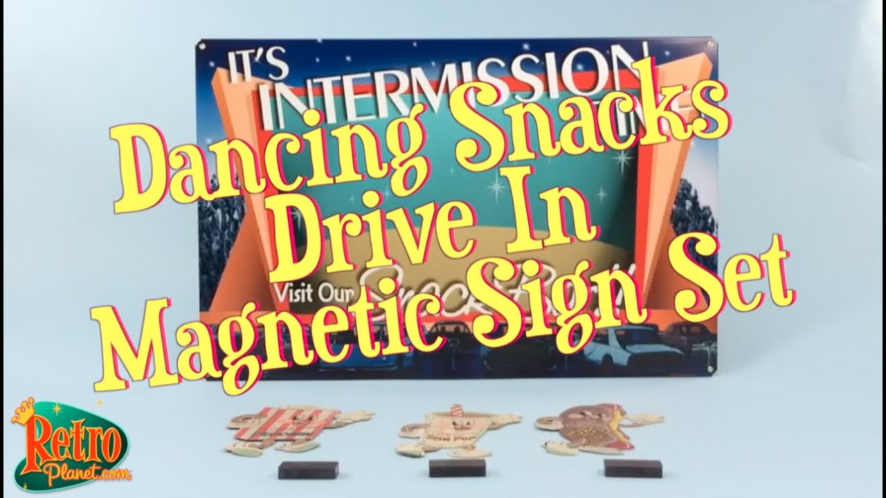 Dancing Snacks Theater Intermission Time Sign Set - YouTube