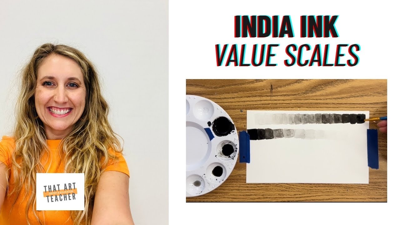 India Ink Value Scales | India Ink for Beginners - YouTube
