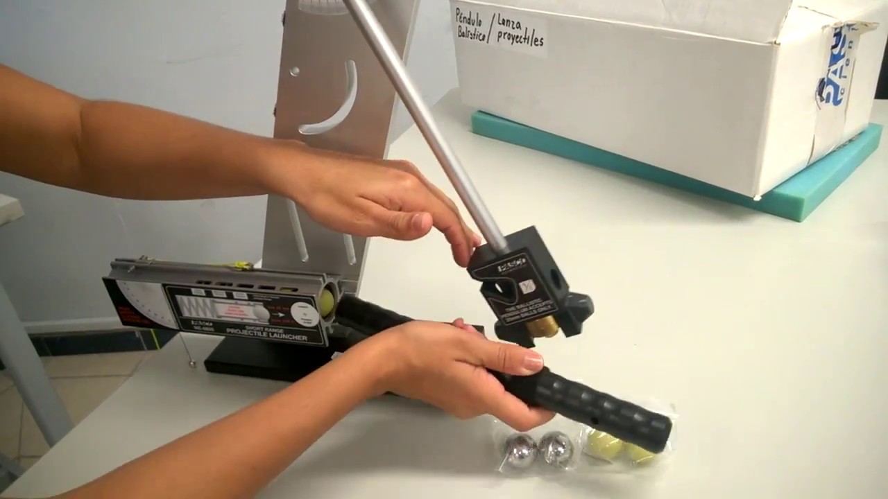 Practica 4 Lanzador de proyectil con pendulo - YouTube