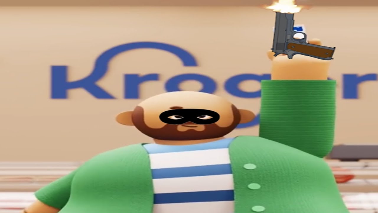 Kroger - guy robbed a store! 😨 - YouTube