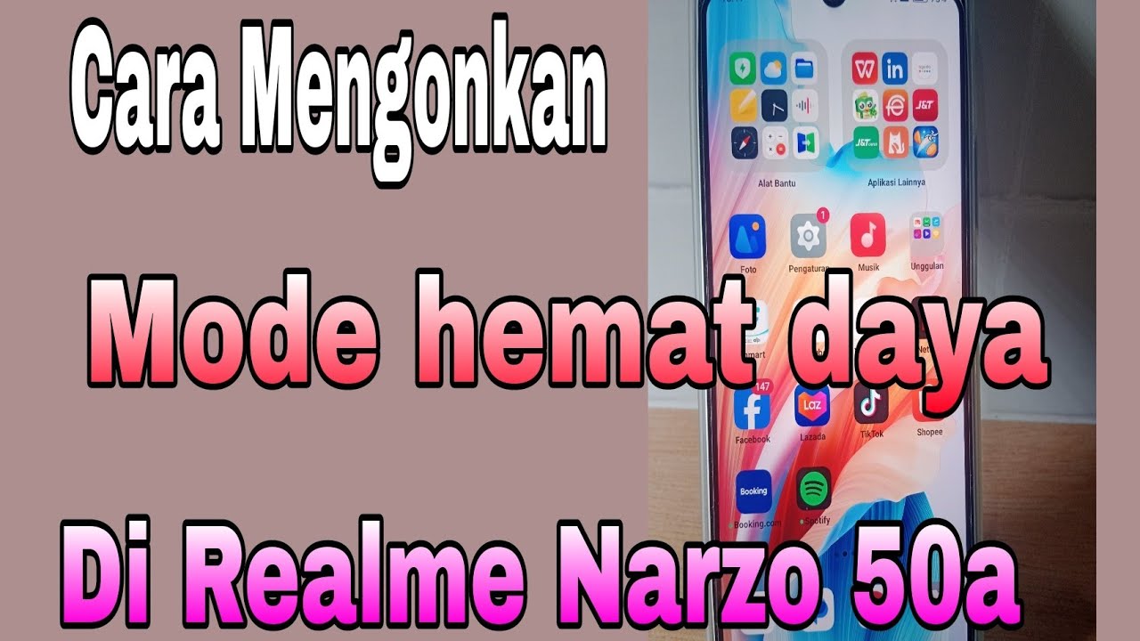 Cara meng onkan mode hemat daya di realme narzo 50a - YouTube