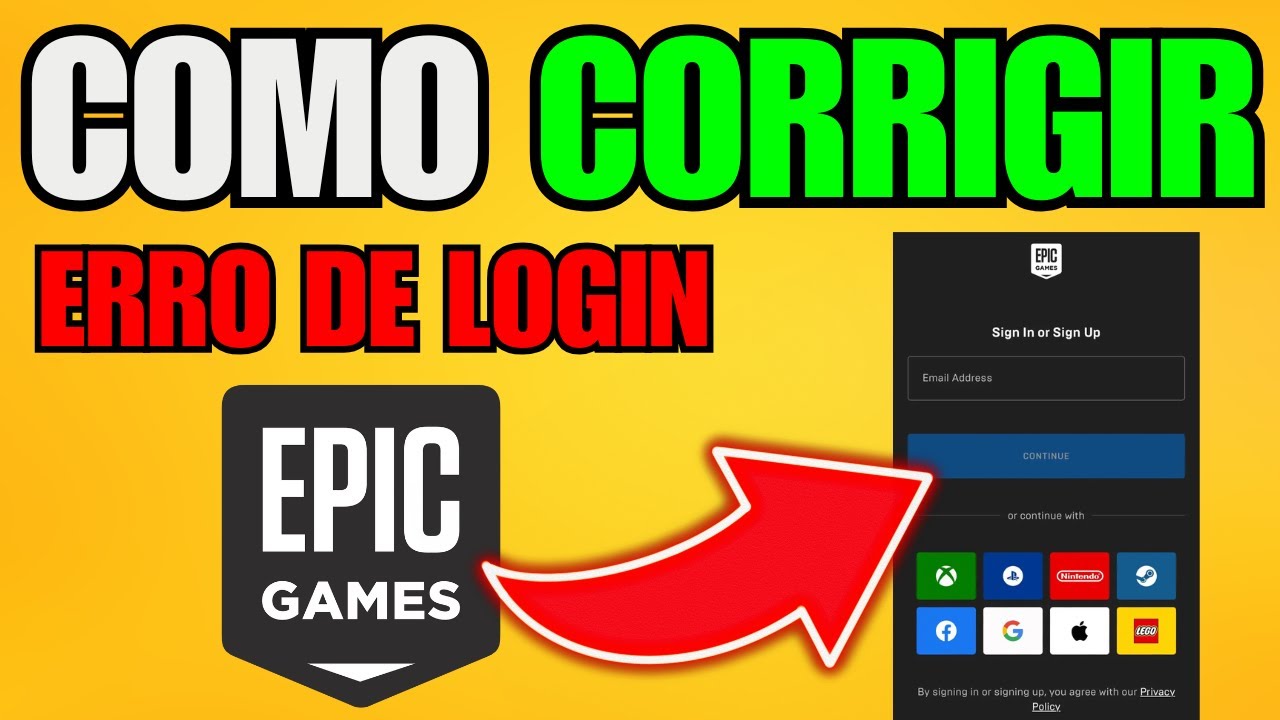 Como Corrigir O Erro De Login Da Epic Games (2026) - Passo a Passo ...
