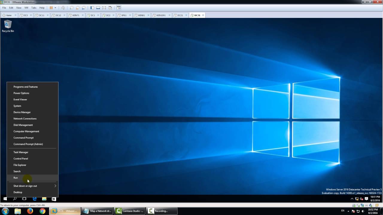 Map a Network drive using Windows Server 2016 - YouTube