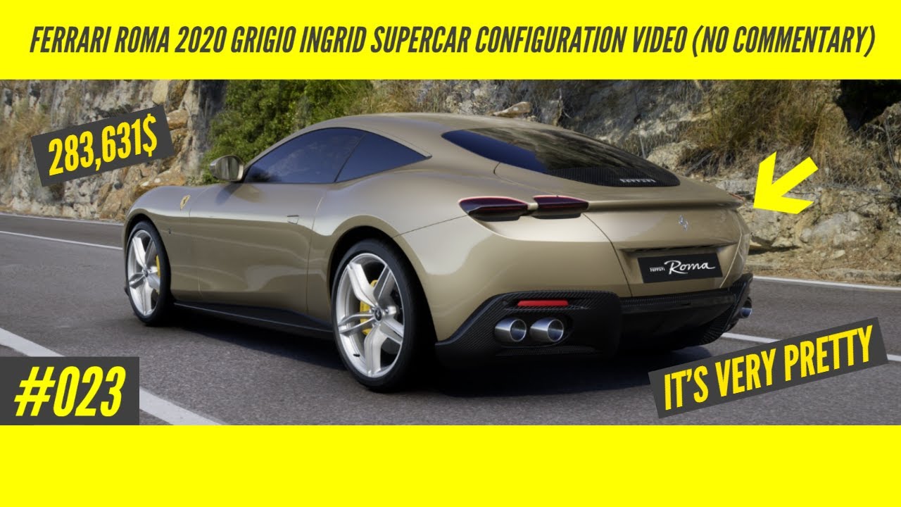 Ferrari Roma 2020 Grigio Ingrid With Nero Daytona Seats Supercar ...