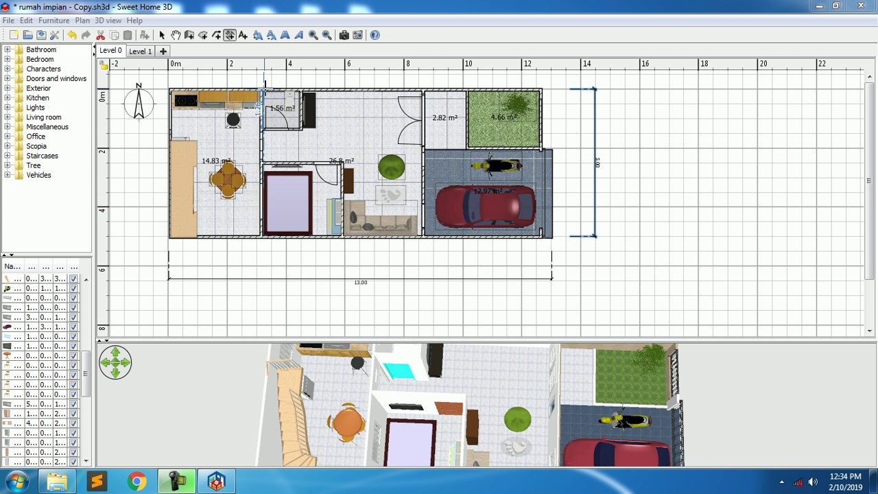 Desain Renovasi Rumah Subsidi Type 27/60 - Rumah Desain