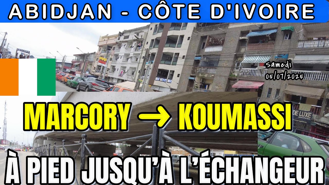 De Marcory à Koumassi 🇨🇮 |jusqu’à l’Échangeur de Koumassi | Street Walk ...