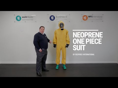 Respirex Neoprene One Piece Suit Chemical Workwear Presentation - YouTube
