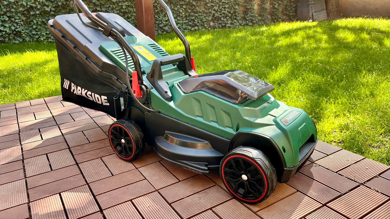 Parkside akkus fűnyíró 465839 - Lidl Cordless Lawn Mower - YouTube