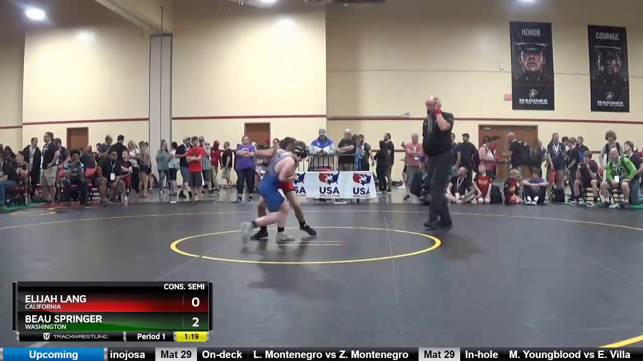 10U 93 Elijah Lang California Vs Beau Springer Washington - YouTube