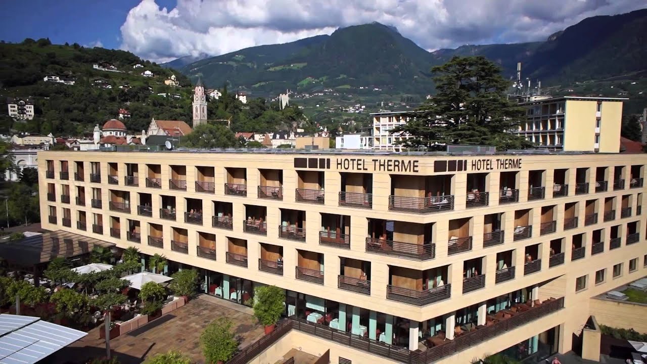 Hotel Therme Meran | Hotel Terme Merano - Aerial Video - YouTube
